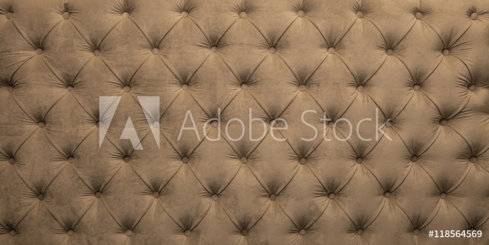 Beige capitone tufted fabric upholstery texture from Wallmural | Wallpassion